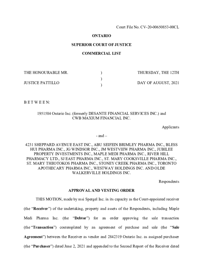 Fillable Online Maple Medi draft AVO, v3.doc Fax Email Print - pdfFiller