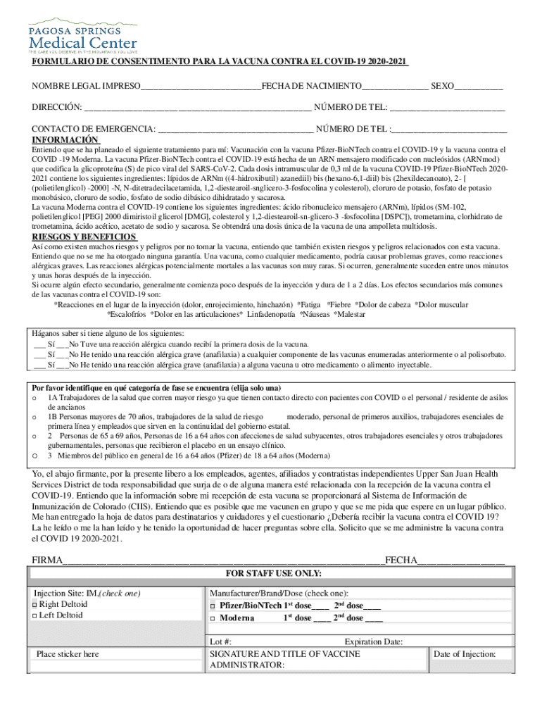 Fillable Online COVID-19 Spanish Vaccine Consent Form.pdf - Omnicare ...
