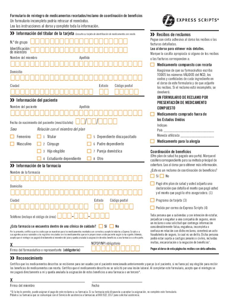 Fillable Online Express-Scripts-Reimbursement-Form-ES.pdf - Carpenter ...
