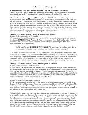 Fillable Online Overpayment of Social Security Benefits and the Role of ...