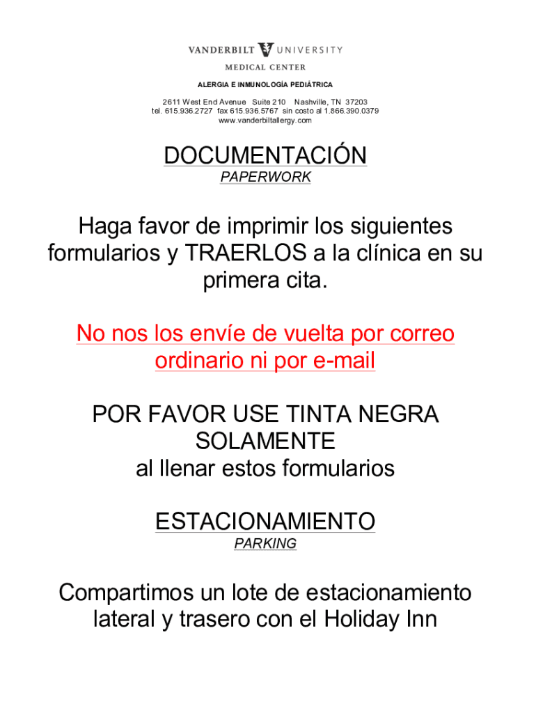 Fillable Online PDF PAPERWORK Please print the following forms and ...