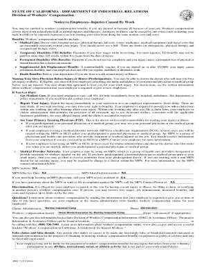 Fillable Online California Worker's Compensation Forms and Claims ...