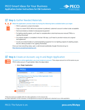 Fillable Online Commercial Application Instructions for Small ...