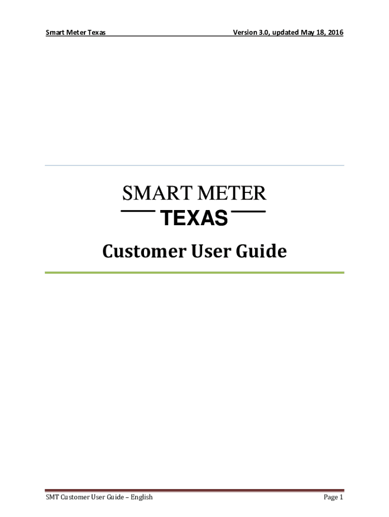 Fillable Online Smart Meter Texas - Home AssistantSmart Meter ...