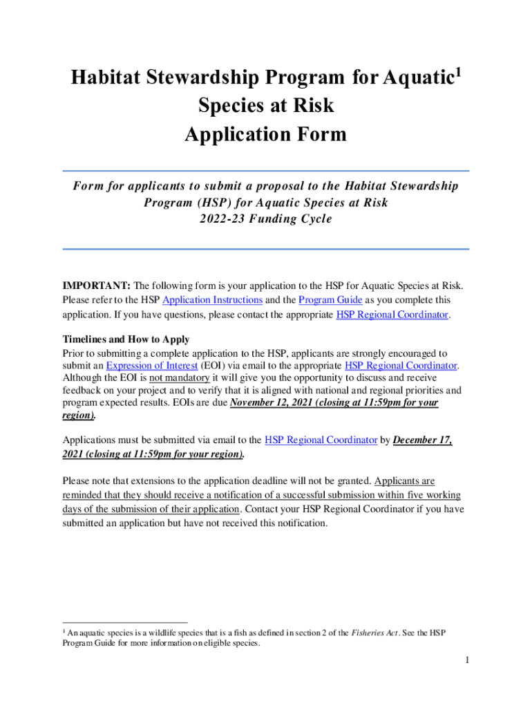 Fillable Online Advanced Application form 18-19 HSP SAR. Application ...