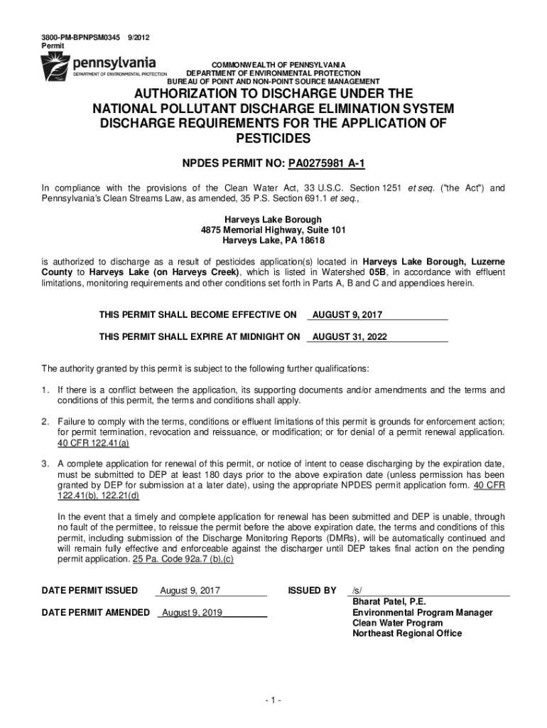 Fillable Online files dep state pa authorization to discharge under the ...