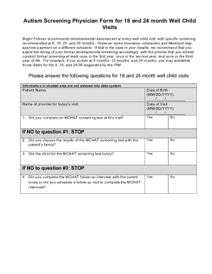Fillable Online act.abp.orgdevelopmental-screeningcontentAutism ...