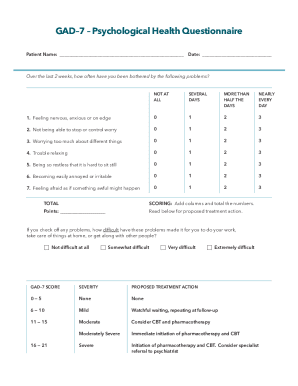 Fillable Online GAD-7.pdf - General Anxiety Disorder(GAD-7 DATE NAME 1 ...