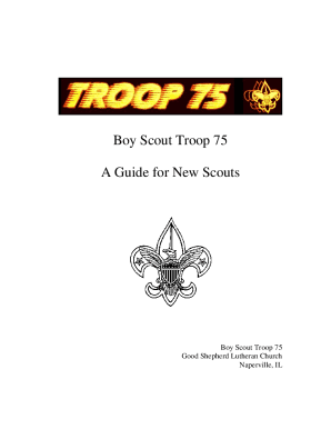 Fillable Online Boy Scout Troop 75 A Guide for New Scouts Fax Email ...