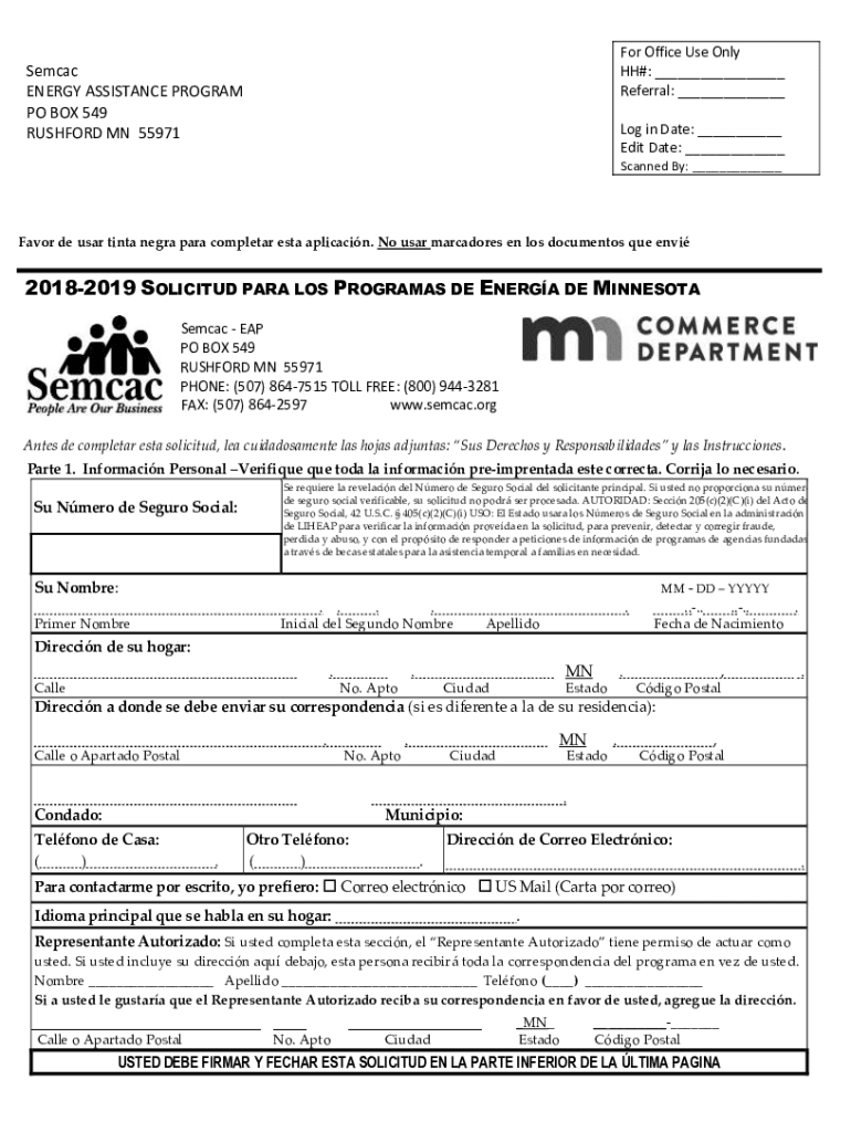 Fillable Online Energy Assistance, LIHEAP Application, Utility ...