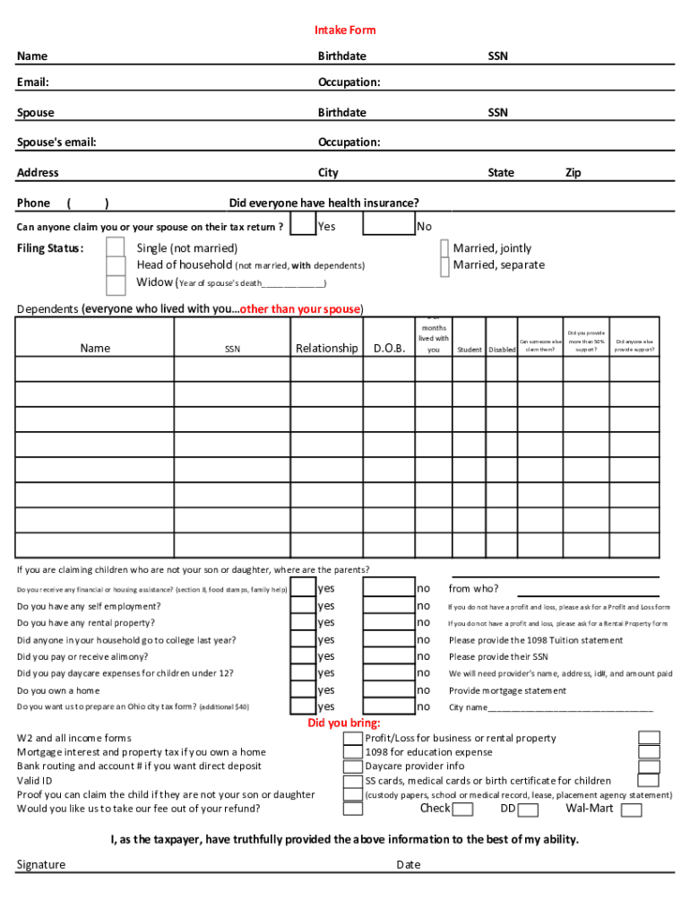 Fillable Online Address State Yes No Filing Status: Single (not married ...