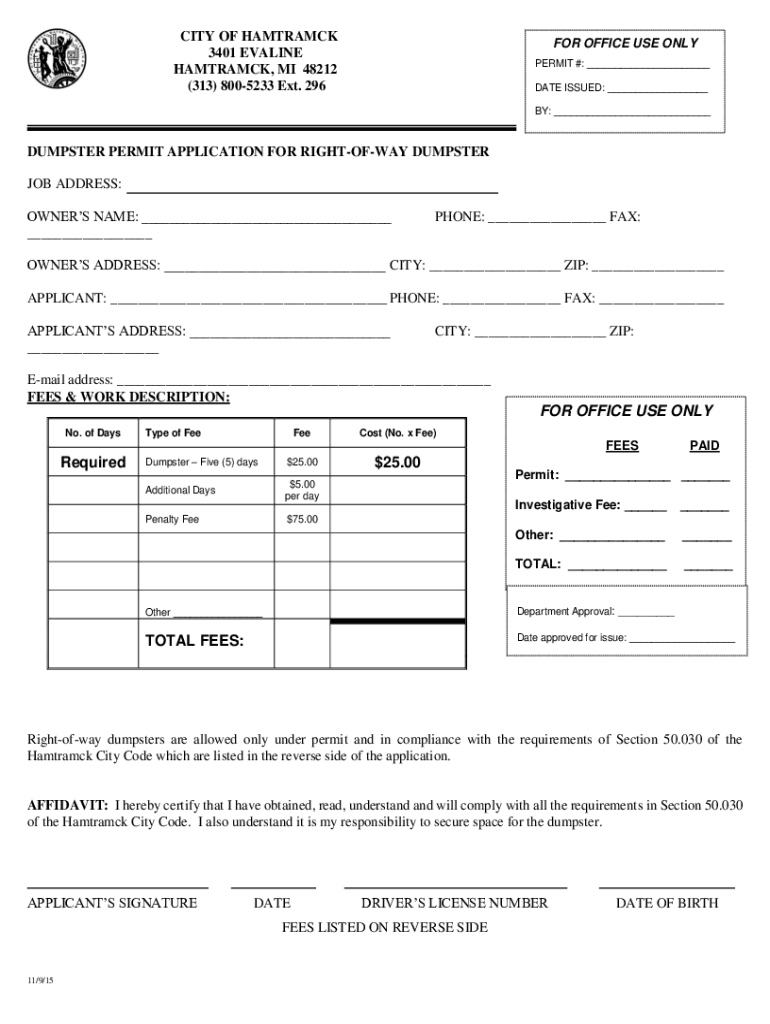 Fillable Online Fillable Online PDF Concrete Permit Application - City ...