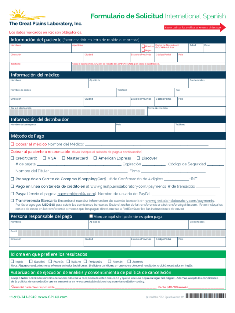 Fillable Online por favor escribir - Translation into English ...