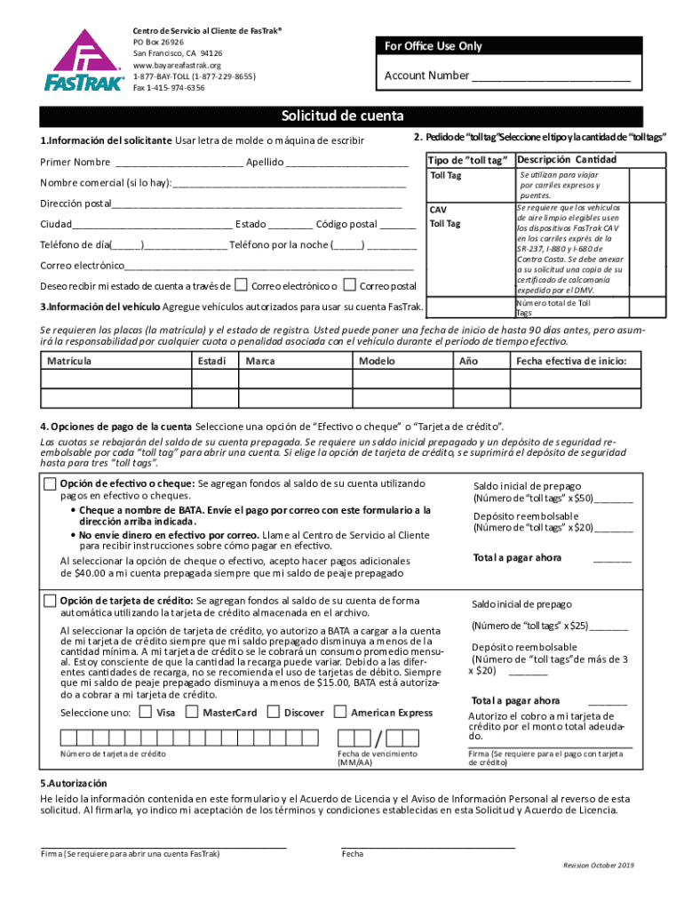 Fillable Online FasTrak Customer Service Center PO Box 26926 San fillable-online-fastrak-customer-service-center-po-box-26926-san