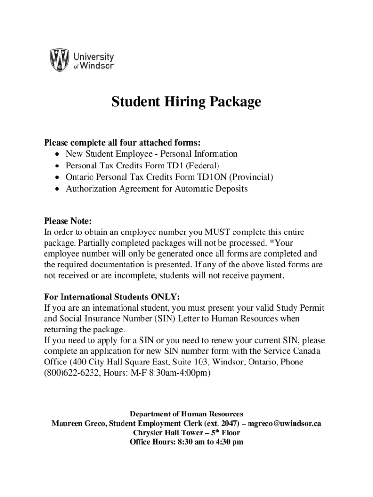 Fillable Online TD1 forms for employees - make sure they are up to date ...