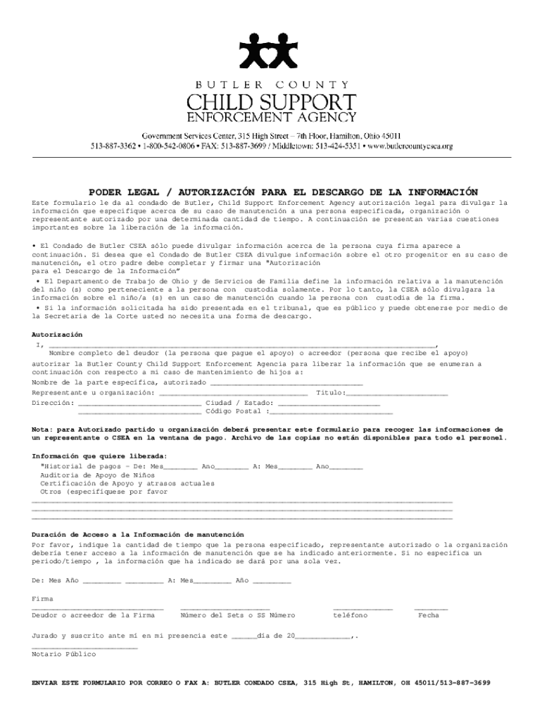 Fillable Online Get the free PODER LEGAL AUTORIZACIN PARA EL DESCARGO ...