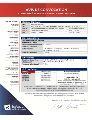 Fillable Online PDF AVIS DE CONVOCATION - CEPEO Fax Email Print - pdfFiller