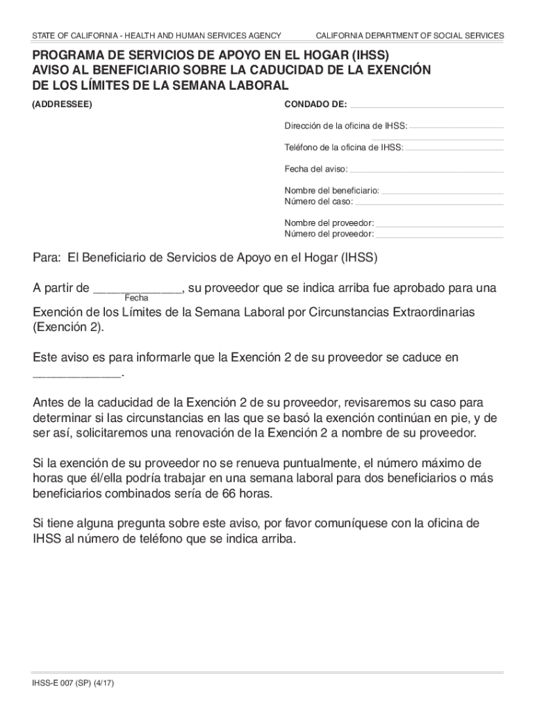 Fillable Online General Assistance - California Department of Social ...