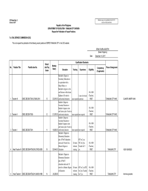 Fillable Online PDF CS Form No. 9 - Department of Labor and Employment ...