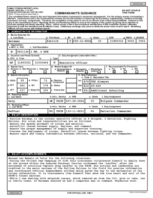Fillable Online Blank Instructional Rating Form Usmc Fax Email Print ...