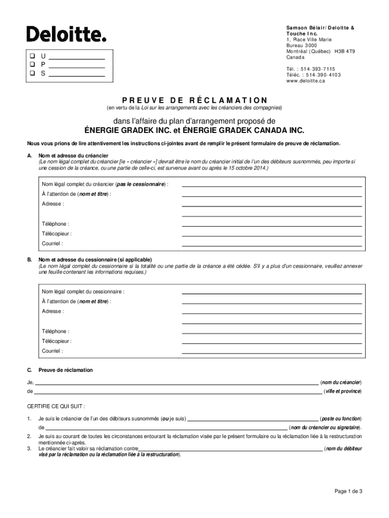 Deloitte Samson Belair - Fill Online, Printable, Fillable, Blank ...