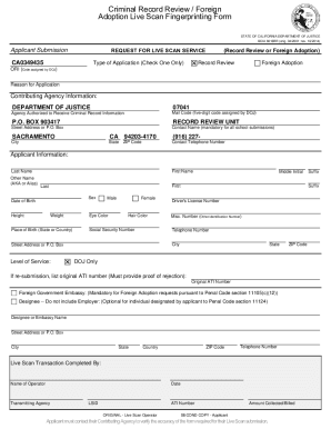 Fillable Online PDF guidelines for completing request for live scan ...