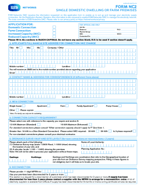 Fillable Online Esb Nc1 Form - Fill Online, Printable, Fillable, Blank ...