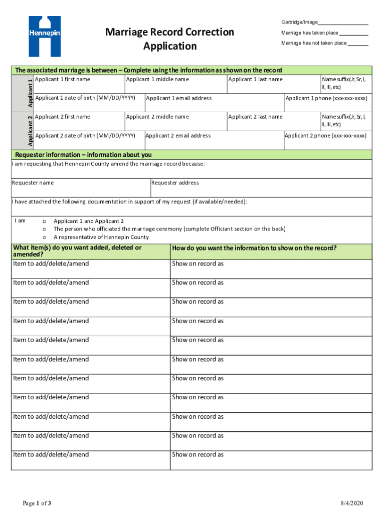 Fillable Online Request Copy of Marriage Certificate - Virginia Fax ...