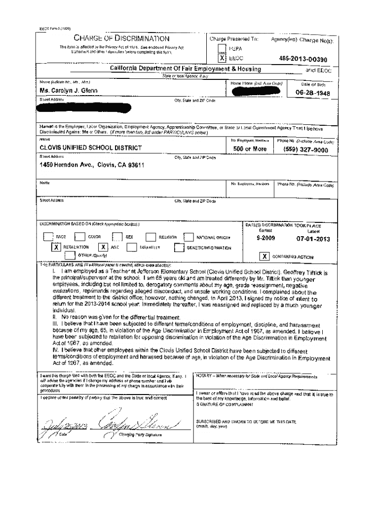 Fillable Online sample EEOC ChargeAndRight-to-Sue Ltr.pdf - Charge ...