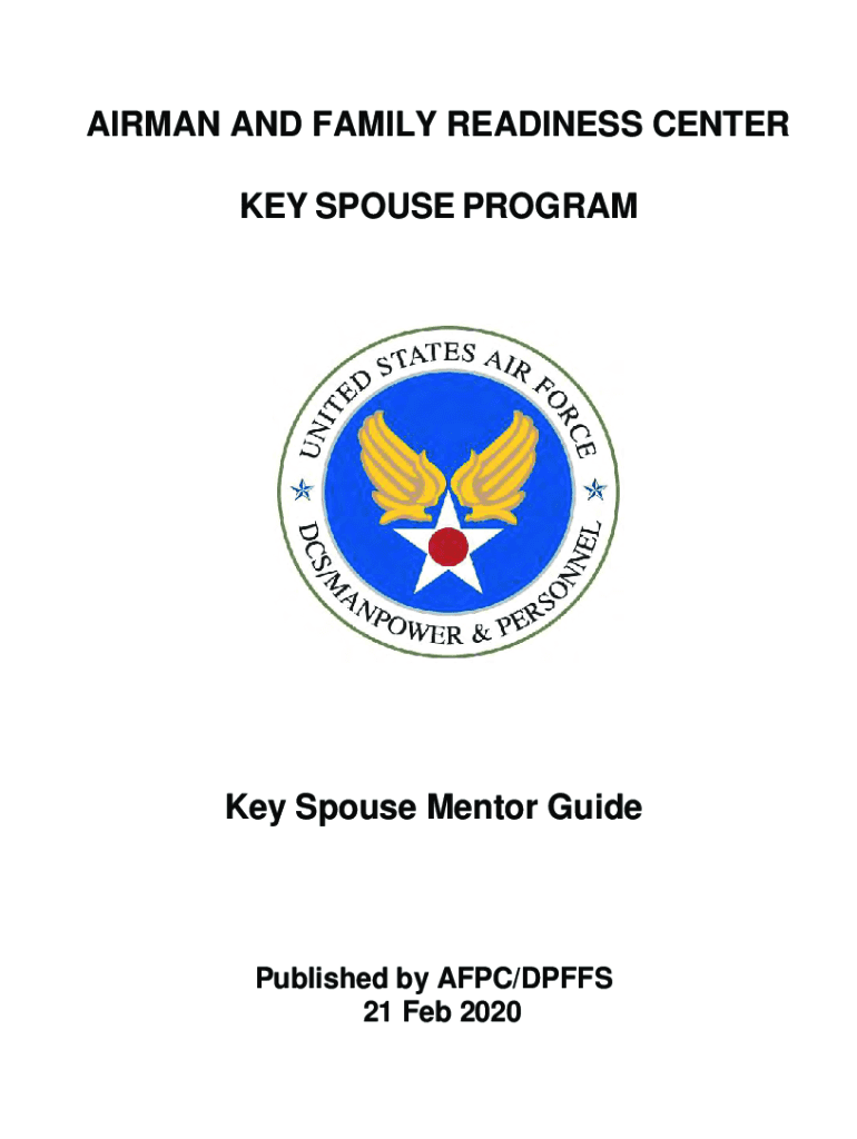 Fillable Online US Air Force Key Spouse Program - Military Wives Fax ...
