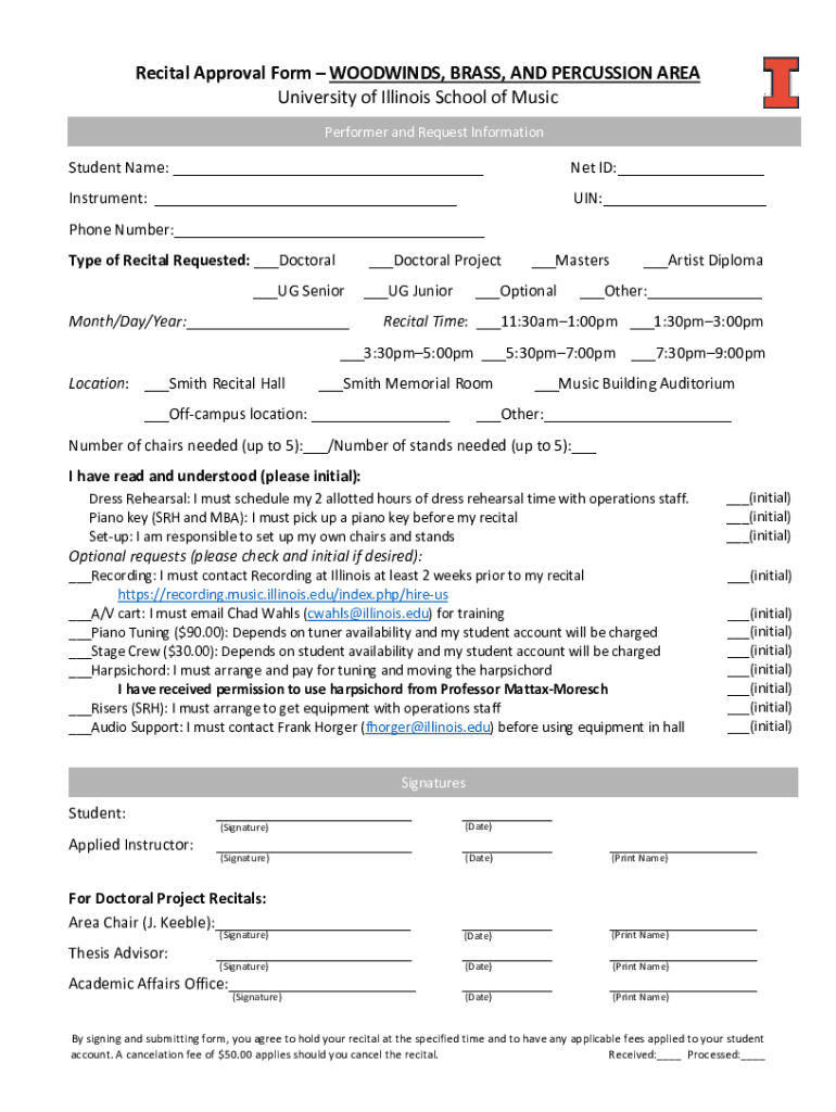 Fillable Online Graduate Performance Certificate - Department of Music ...