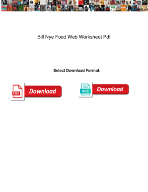 Fillable Online Bill Nye Food Web Worksheet Pdf. Bill Nye Food Web ...
