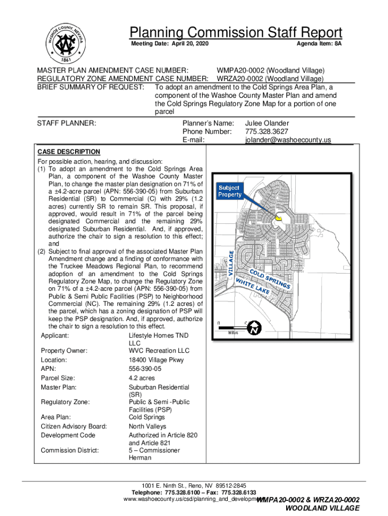 Fillable Online Planning Commission Staff Report Fax Email Print ...