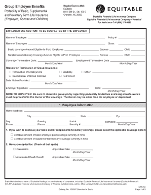 Fillable Online PDF equitable-life-insurance-conversion-form-uwua.pdf ...