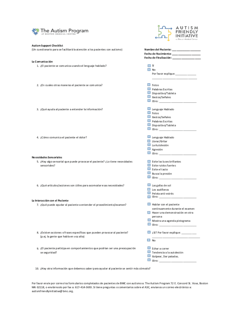 Fillable Online Adaptacin y validacin del Modified CheCklist for AutisM ...