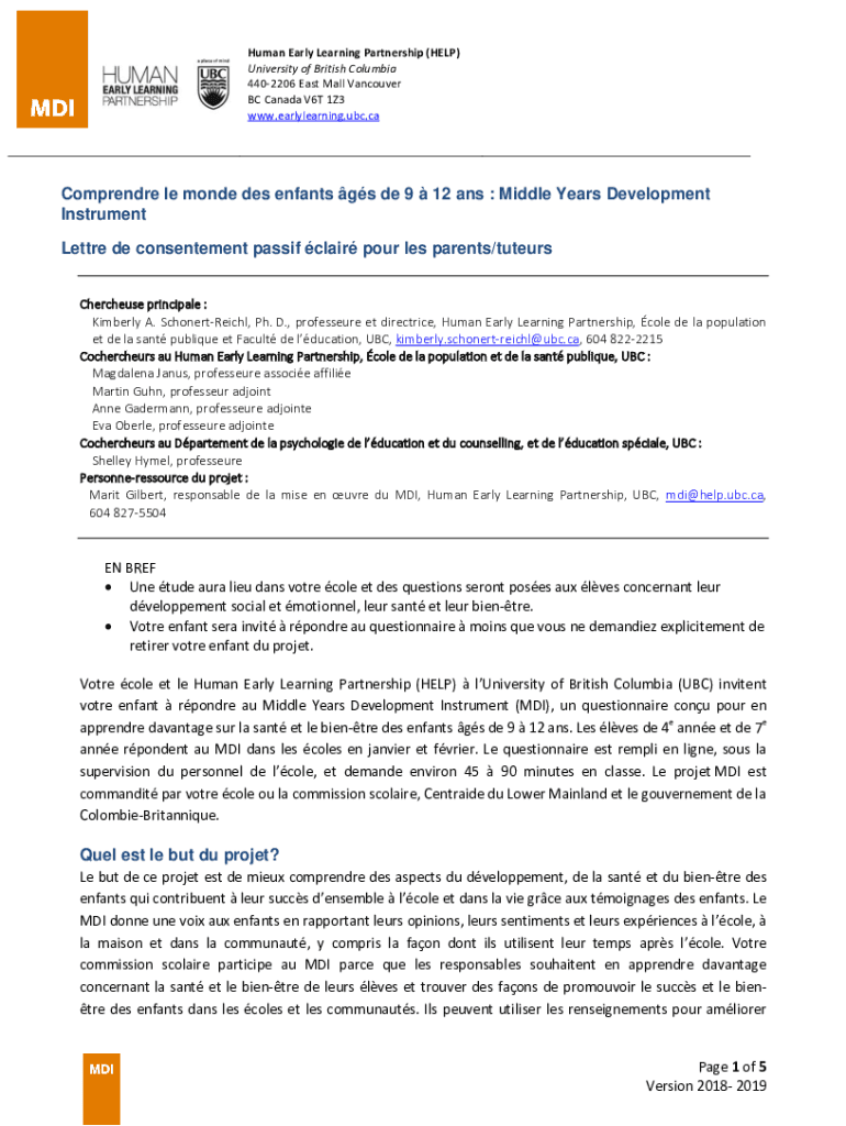 Fillable Online earlylearning ubc earlylearning.ubc.ca media mdiparent ...