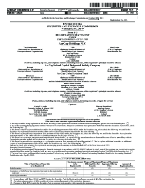Fillable Online Form F-3 REGISTRATION STATEMENT UNDER THE Fax Email Print - pdfFiller