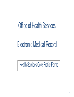 Fillable Online Health Services Core Profile Forms Fax Email Print ...