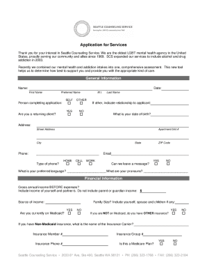 Fillable Online APPLICATION FOR SERVICES - Formsite Fax Email Print ...