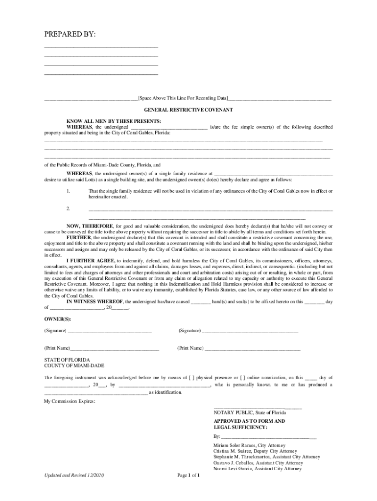 Fillable Online Unity of Title - City of Coral Gables Fax Email Print - pdfFiller