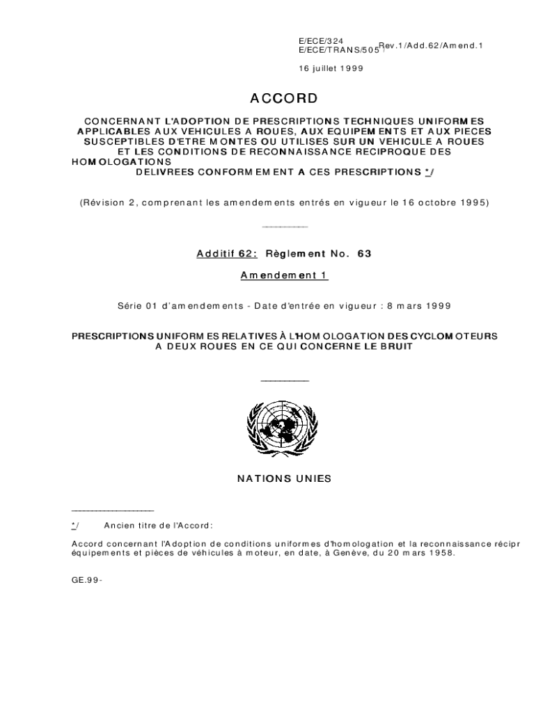 Fillable Online E/ECE/324 Rev.2/Add.110 E/ECE/TRANS/505 AGREEMENT Fax Email Print - pdfFiller