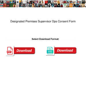 Fillable Online Designated Premises Supervisor Dps Consent Form hifi ...