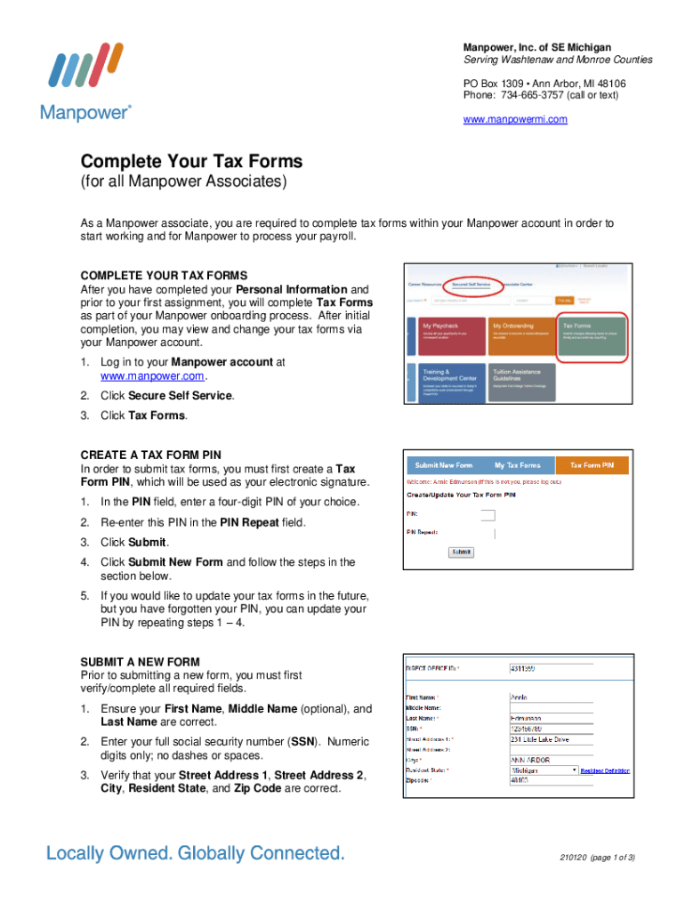 Fillable Online manpowermi.comASSOC-complete-your-tax-formsComplete Your Tax Forms (for all ...