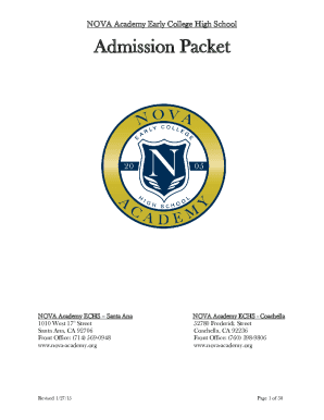 Fillable Online PDF NOVA Academy Early College High School 2017-2018 ...