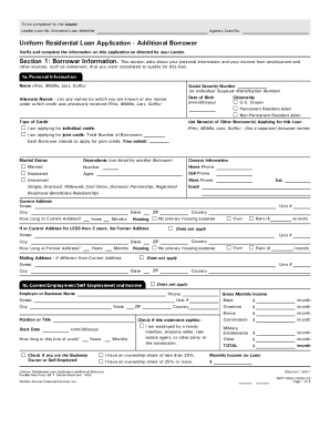 Fillable Online PDF Instructions for Completing the Uniform Residential Loan Application ... Fax ...
