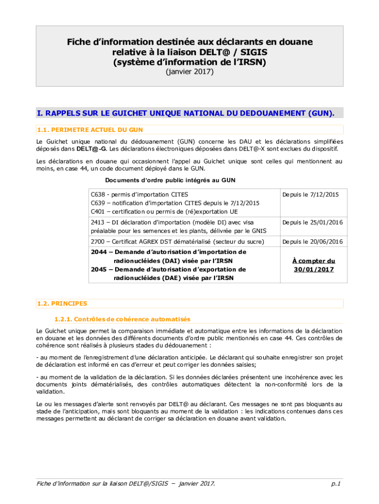 Fillable Online form.douane.gouv.fr sites defaultFiche dinformation ...