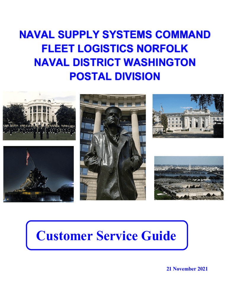 Fillable Online www.navsup.navy.mil site publicCustomer Service Guide Fax Email Print - pdfFiller