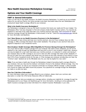 Fillable Online PDF New Health Insurance Marketplace Coverage Options ...