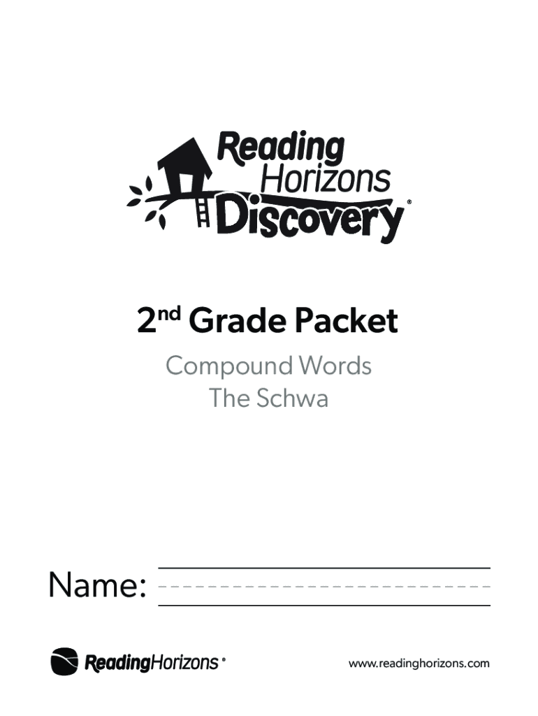 Fillable Online Decoding Skill 2, Compound Words - Reading Horizons Fax ...