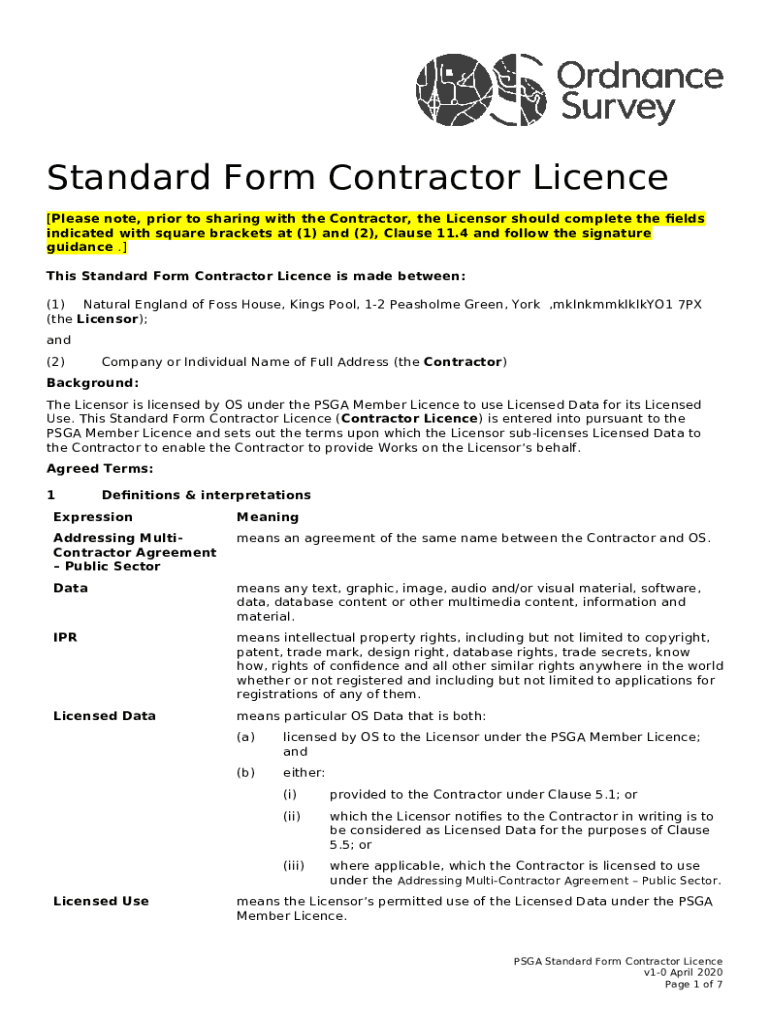 psga-contractor-licence--field Doc Template | pdfFiller